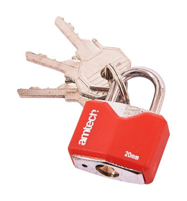 Amtech T0701 20mm Rhombic chrome plated iron padlock