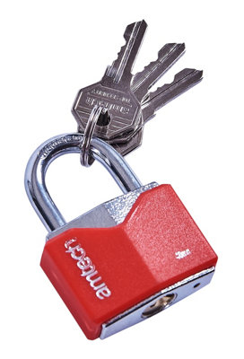 Amtech T0704 40mm Rhombic chrome plated iron padlock