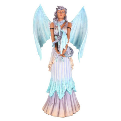 Amy Brown Dragon Keeper Fairy Figurine Blue/Purple (One Size)