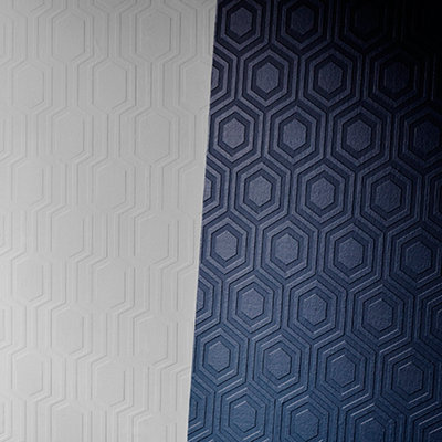 Anaglypta Luxury Vinyl White Geometric Bee Hive- Paintable Beehive ...