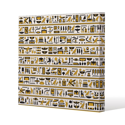 Ancient Egyptian Hieroglyphs (Canvas Print) | DIY at B&Q