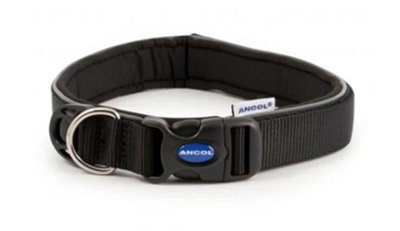 Ancol Extreme Ultra Padded Weatherproof Collar. Black. Collar Size 6 46 ...
