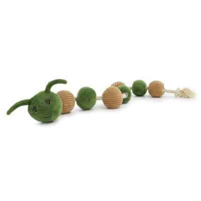 Ancol Made From Caterpillar Dog Toy Soft Squeaky Cuddly Tugging Pet ...