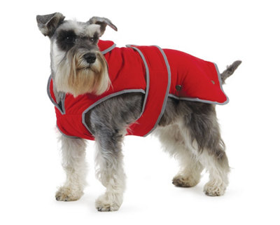 Ancol Muddy Paws All Weather Stormguard Coat . Poppy Red. Size Medium ...