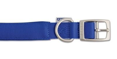 Ancol Padded Nylon Dog Collar Blue 50-59cm Size 7