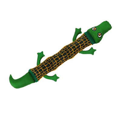 Ancol Playtime Tough Crocodile Dog Toy Fun Interactive Squeaky Cuddly ...