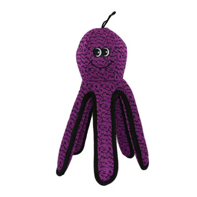 Ancol Playtime Tough Octopus Dog Toy Fun Interactive Squeaky Cuddly Pet ...