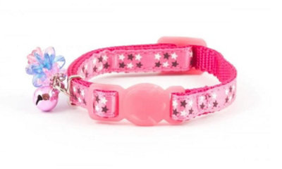 Ancol Stars Kitten Cat Coll with jewel & safey buckle Pink