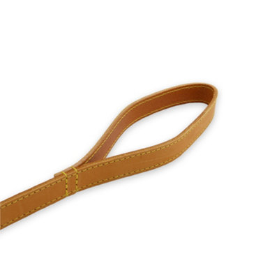 Ancol Timberwolf Leather Mustard Dog Puppy Lead Pet Leash Training ...