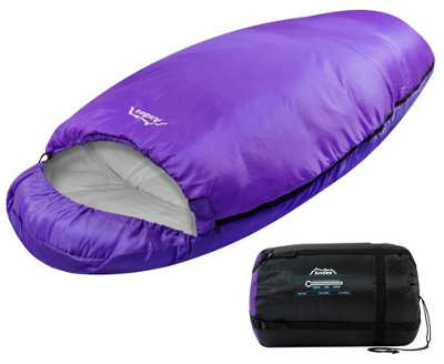 Andes Barrel 400 Sleeping Bag - PURPLE | DIY at B&Q