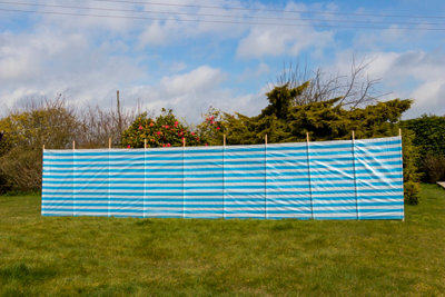 Andes Beach Windbreak - 10 POLES LARGE | DIY at B&Q