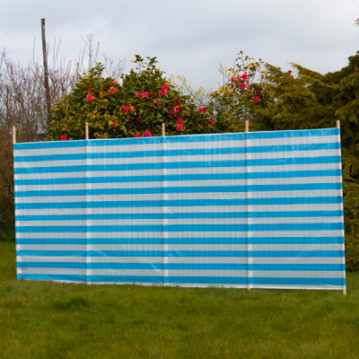 Andes Beach Windbreak - 5 POLES LARGE | DIY at B&Q