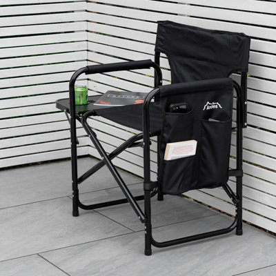 Andes Folding Directors Chair with Side Table