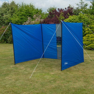 Andes Windbreak Mid Window - BLUE | DIY at B&Q