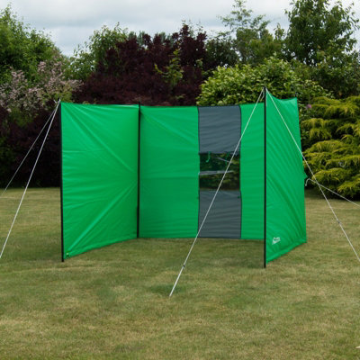 Andes Windbreak Mid Window - GREEN | DIY at B&Q