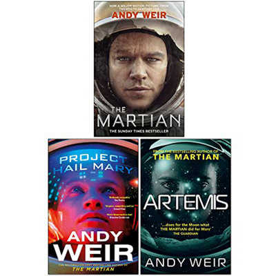 Andy Weir Collection 3 Books Set (The Martian, Artemis & More)