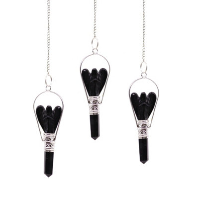 Angel Pendulum with Ring Agate