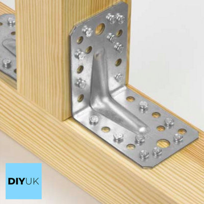 Angle Bracket 90x50x55x2.5mm ( Pack of: 50 ) Heavy Duty Galvanised ...