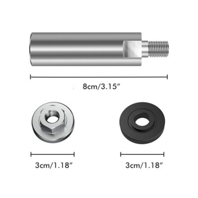 Angle Grinder Extension Shaft with Flange Lock Nut for Rotary Polisher
