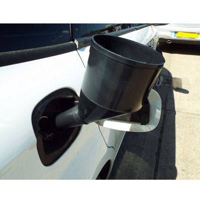 Angled Fuel Funnel with fine mesh filter and handle,for petrol diesel ...