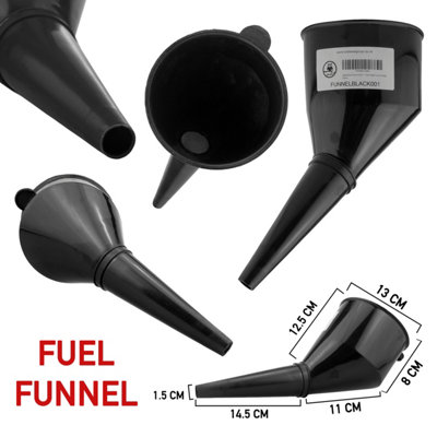 Angled Fuel Funnel with fine mesh filter and handle,for petrol diesel ...