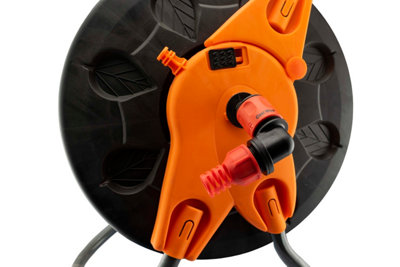 Angled hose connector ,ideal for use with hose carts to prevent kinking ...