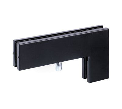 Angled overpanel fitting PT 40, black RAL 9005