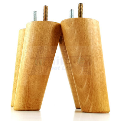 Angled Wood Legs Oak Washed 135mm High Set Of 4 Replacement Furniture ...