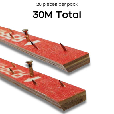 Anglo Flooring Premium Dual Purpose Carpet Grippers- Wood / Concrete ...