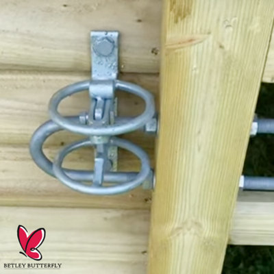 Animal Safety Self-Locking Auto Gate Catch Heavy Duty Galvanised