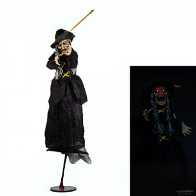 Animated Standing Witch 67" with Music & Lights