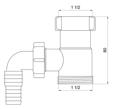 Aniplast 1 1/2 Inch x 40mm Drain Waste Trap Pipe Extension Connector ...