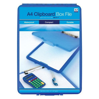 Anker Clipboard Box File Blue (One Size)