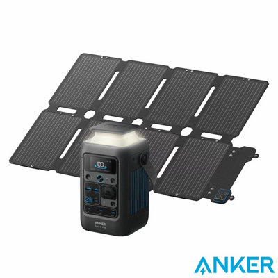 Anker SOLIX C300X DC Portable Power Station 288Wh + 100W Foldable Solar ...