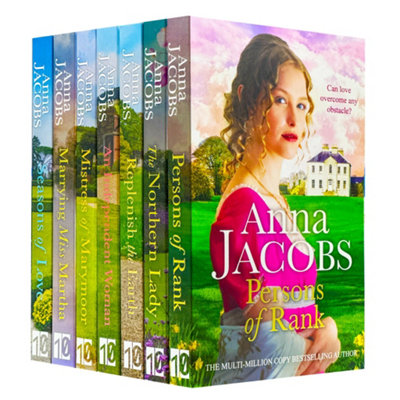 Anna Jacobs Collection 7 Books Set (The Northern Lady, Persons of Rank ...