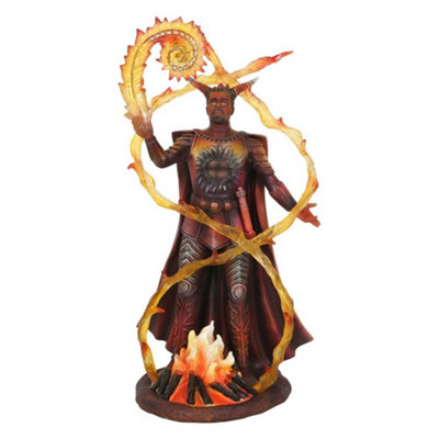 Anne Stokes Fire Elemental Wizard Collectable Figurine Multicoloured ...