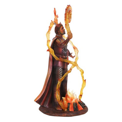 Anne Stokes Fire Elemental Wizard Collectable Figurine Multicoloured ...