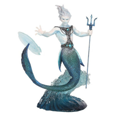 Anne Stokes Water Elemental Wizard Collectable Figurine Blue/White (One ...