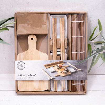 Annibells 9 Piece Bamboo Sushi Serving Set (14638)