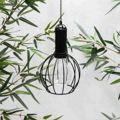 Annibells Black Wire Hanging Garden Solar Lights (9980)