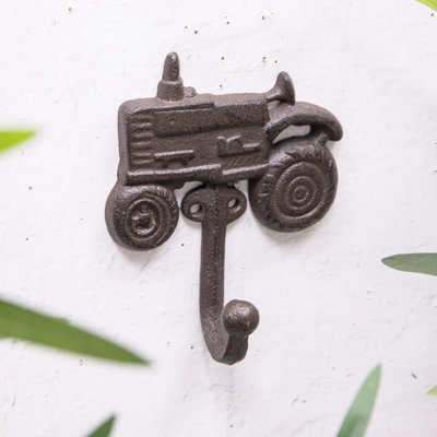 Annibells Cast Iron Metal Tractor Rustic Wall Hook (14380)