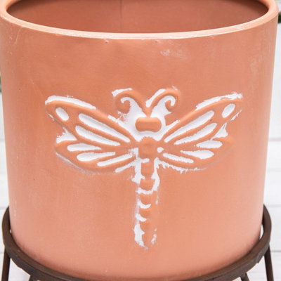 Annibells Metal Butterfly & Dragonfly Flower Pots (9108) - Small ...