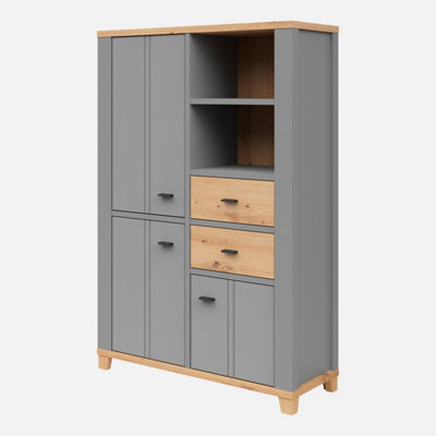 Annika 3 Door 2 Drawers Display Shelving Unit with Ample Storage