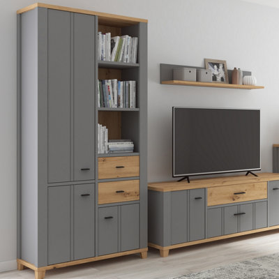 Annika 3 Door 2 Drawers Display Shelving Unit with Ample Storage