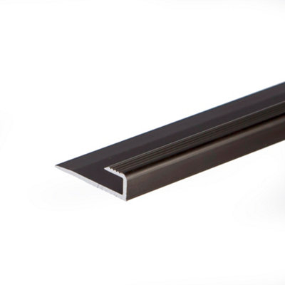 Anodised aluminium carpet edge ending profile cover strip floor bar ...