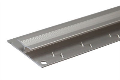 Anodised aluminium dual edge carpet profile cover strip door floor bar ...