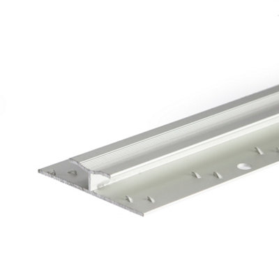 Anodised aluminium dual edge carpet profile cover strip door floor bar ...