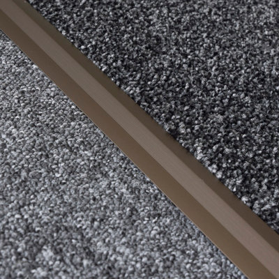 Buy Anodised aluminium z edge carpet profile door floor bar trim 1000mm ...