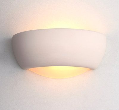 Anson Lighting Apache Wall light finished in Unglazed ceramic