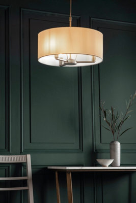Anson Lighting Baja 3lt Pendant light finished in Matt nickel plate and ...